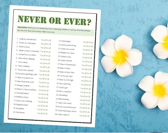 Never Have I Ever Game - Etsy