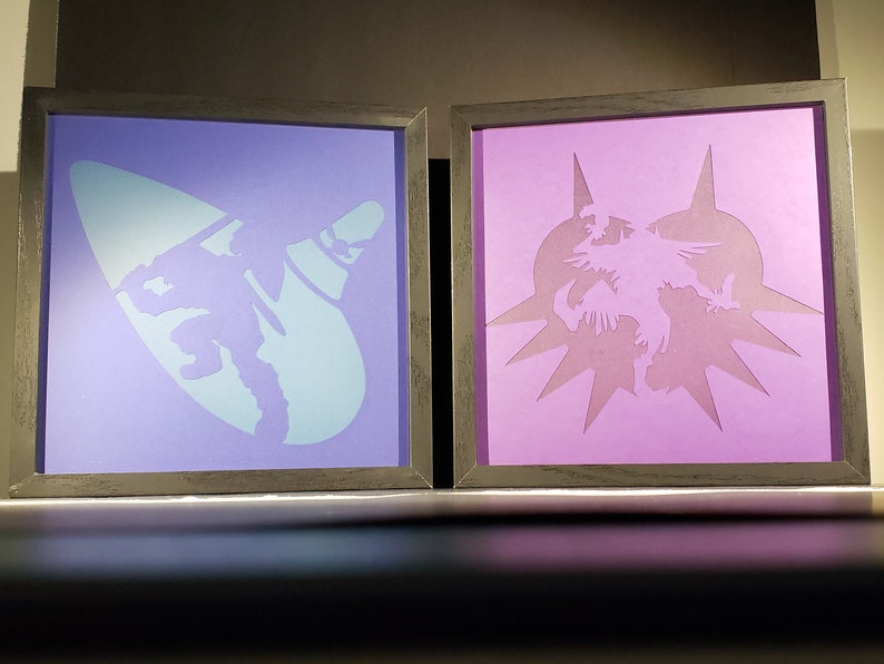 Zelda Ocarina of Time / Majora's Mask Light Box 8 X 8 - Etsy