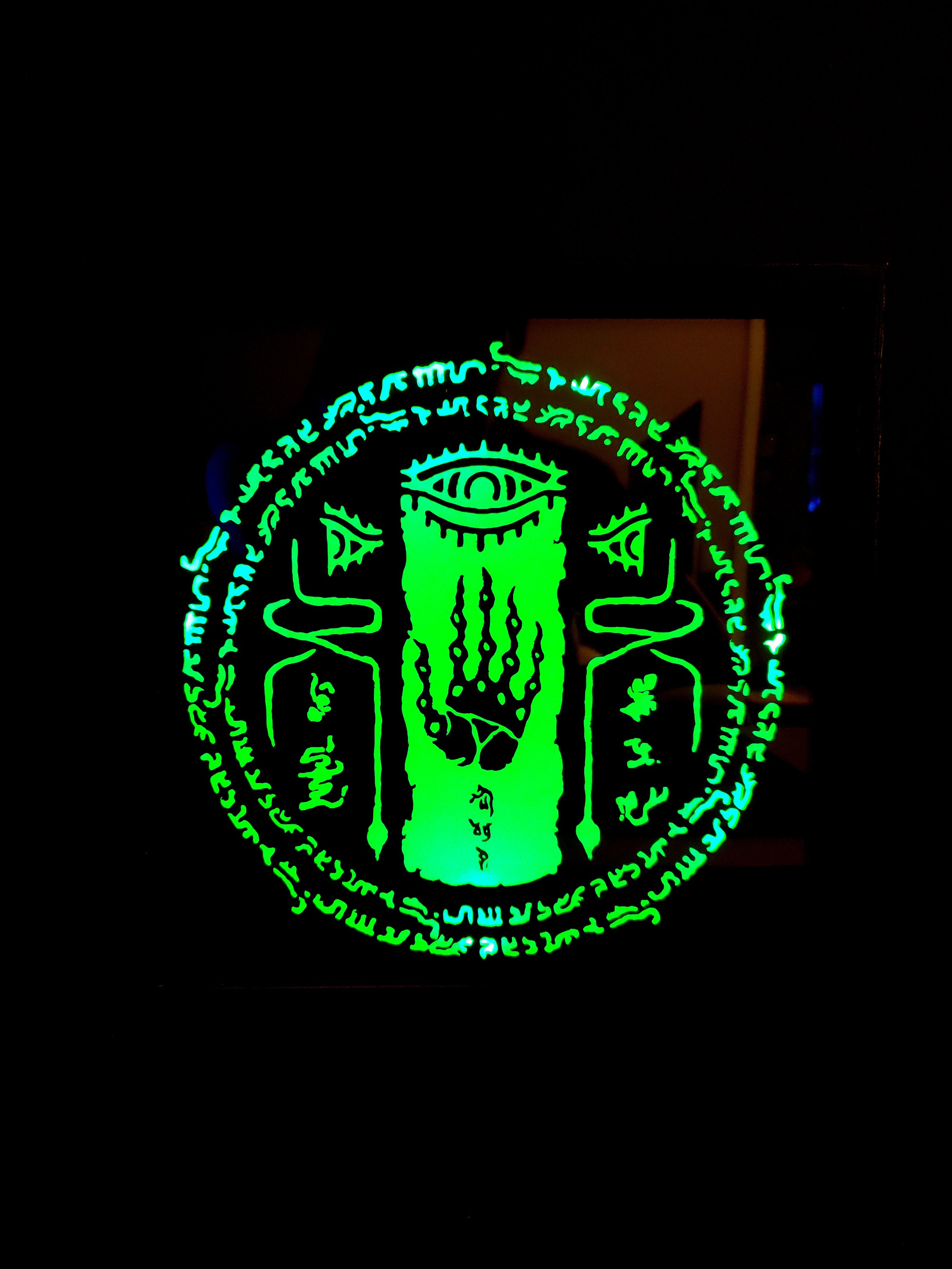 Zonai Symbol Legend of Zelda Tears of the Kingdom Light Box 8 X 8 - Etsy