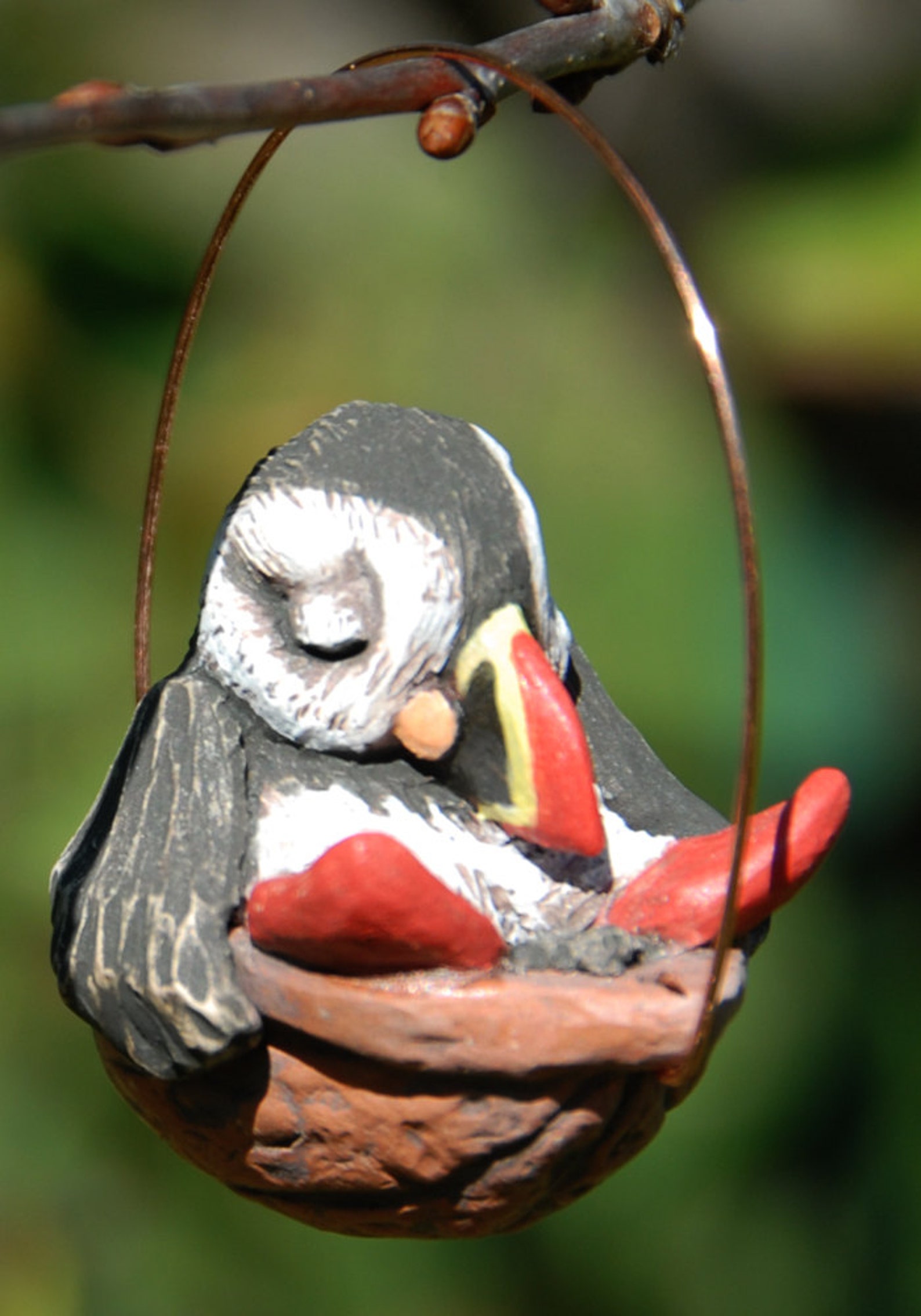 Sleeping Puffin Ornament - Etsy