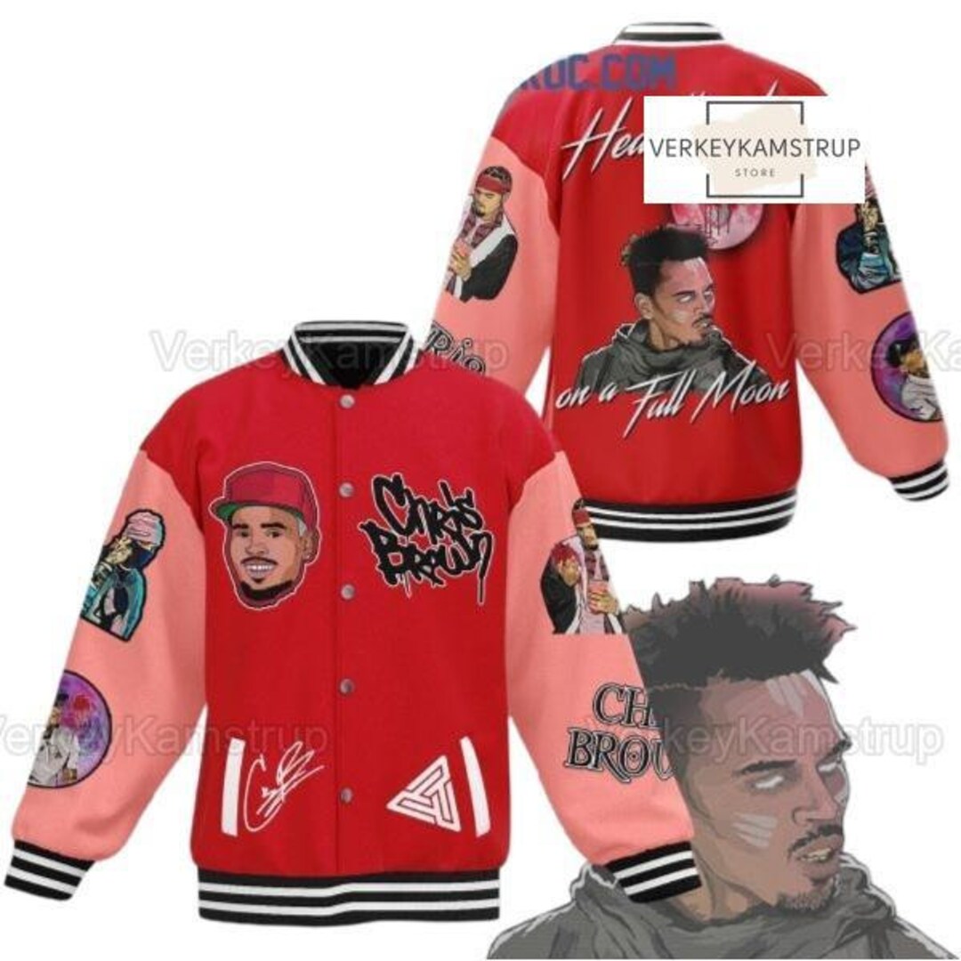 Chris Brown Heartbreak on the Full Moon Baseball Jacket, Chris Brown ...