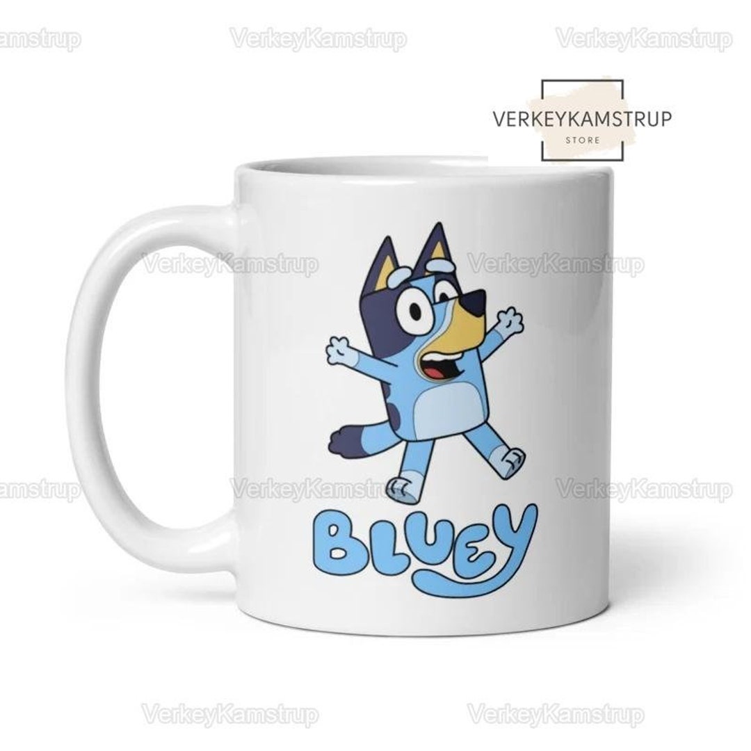 Bluey Mug, Bluey Cartoon Mug, Bluey Drinkware, Bluey Dad, Bluey Mom ...
