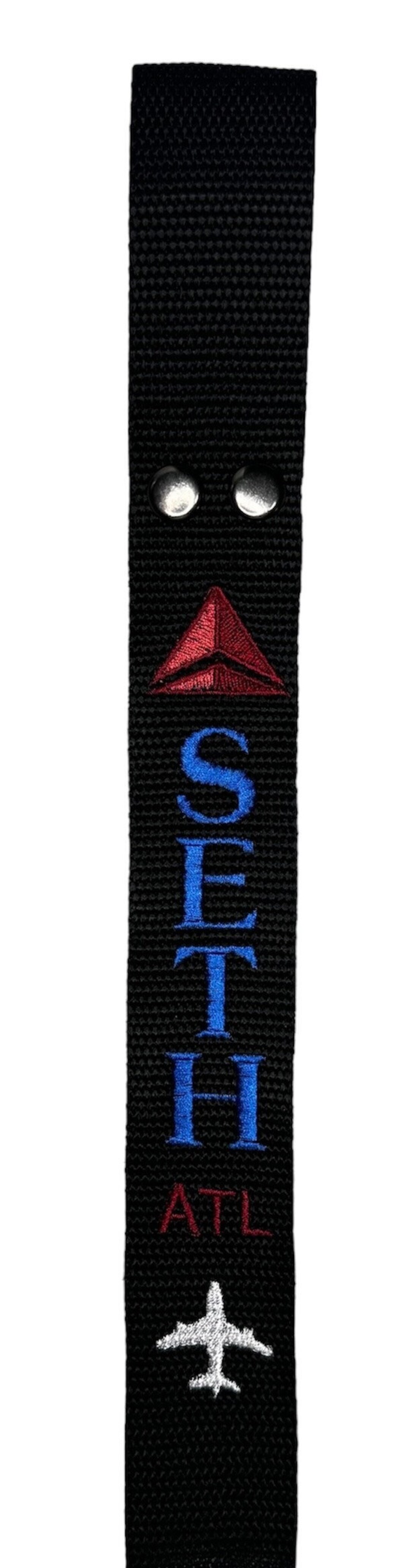 Delta Airlines Flight Crew Personalized Luggage Tag - Etsy