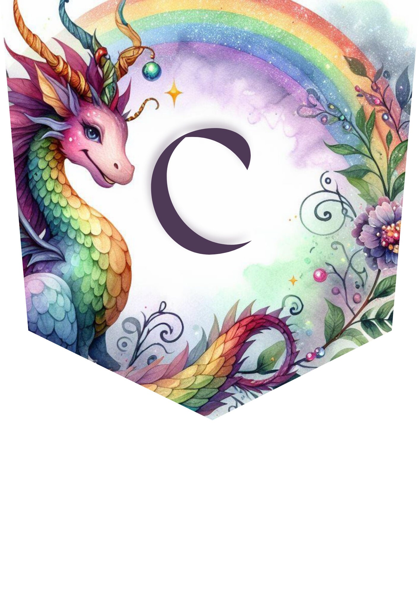 Printable Custom Rainbow Dragon Party Bundle - Etsy