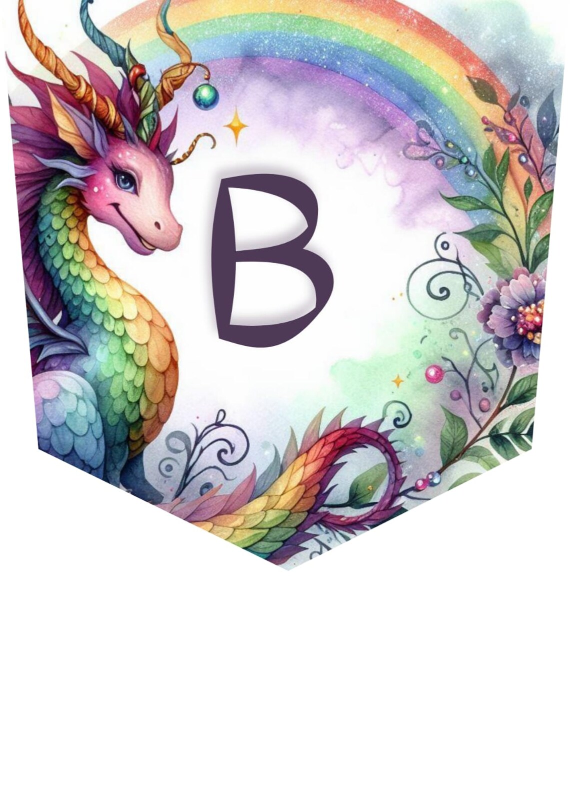 Printable Custom Rainbow Dragon Party Bundle - Etsy