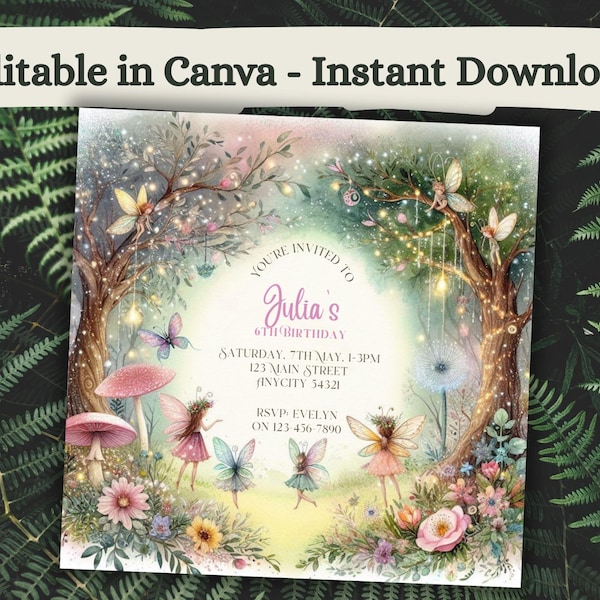 Enchanted Forest Template - Etsy