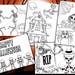 Spooky Halloween Coloring Pages - Instant Download | 5-page Bundle of ...
