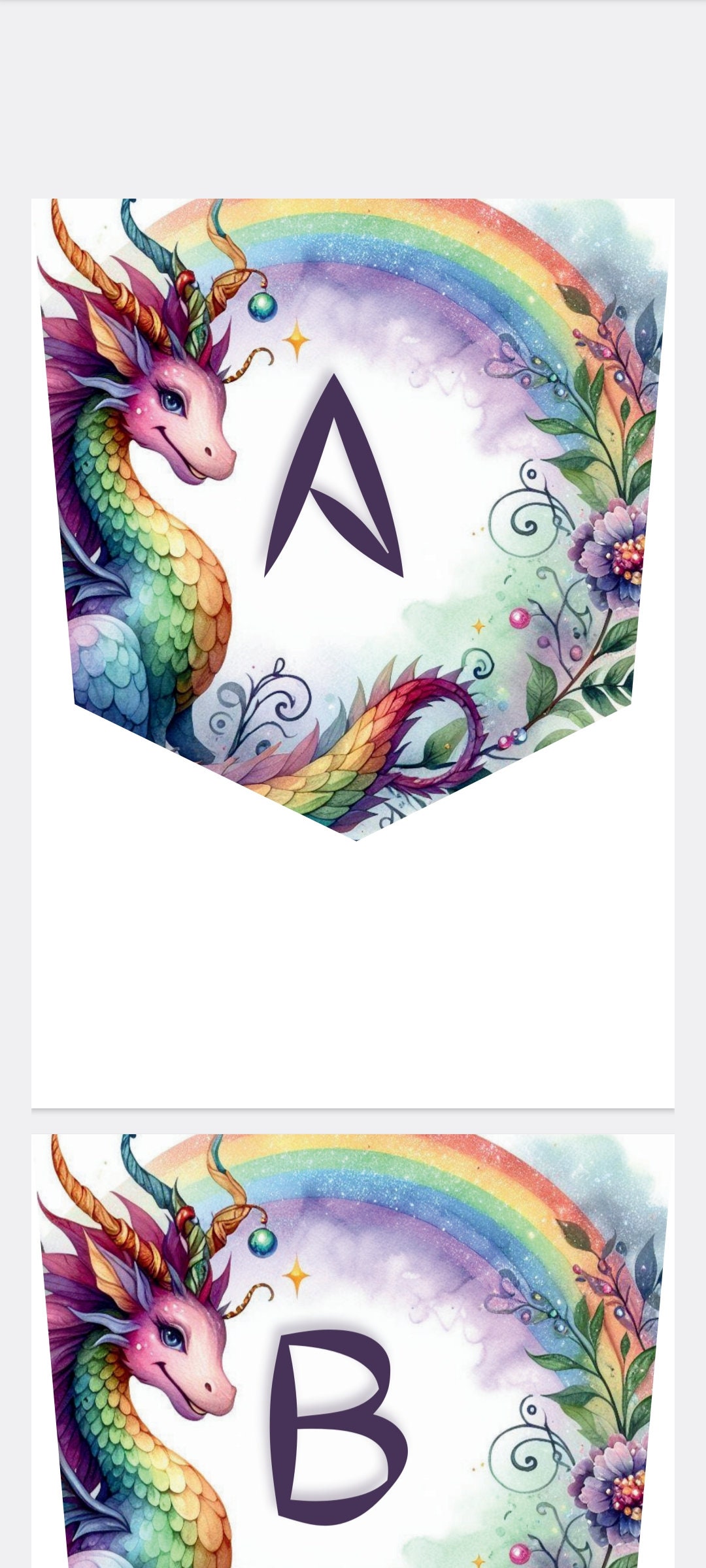 Printable Custom Rainbow Dragon Party Bundle - Etsy