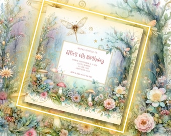 Ai Generated Image, Enchanted Forest, Magical Tree, Colorful Invitation ...