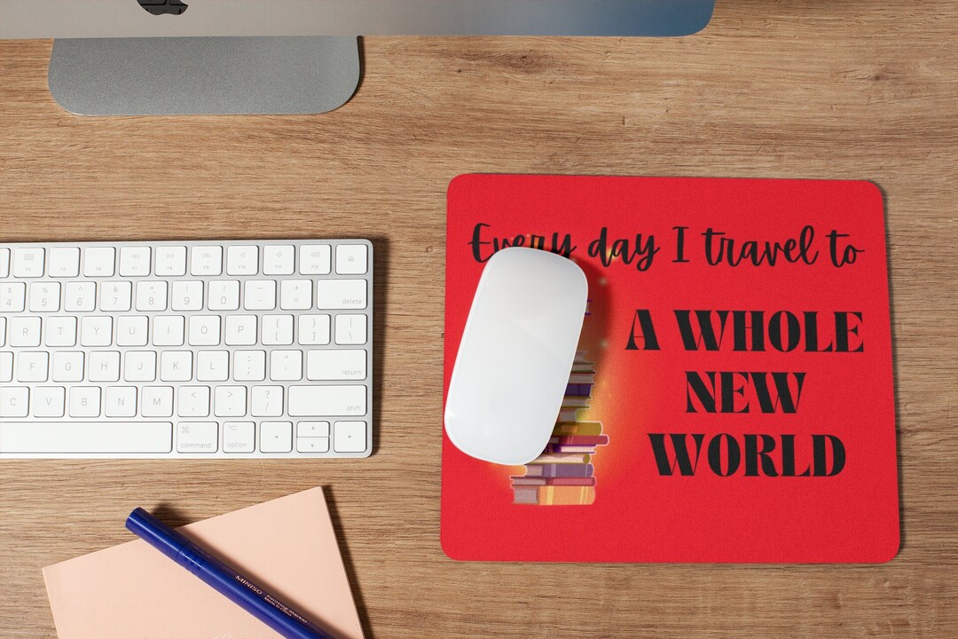 Book Stack Mouse Pad Bookworm Librarian Gift Teacher Gift Student Gift ...