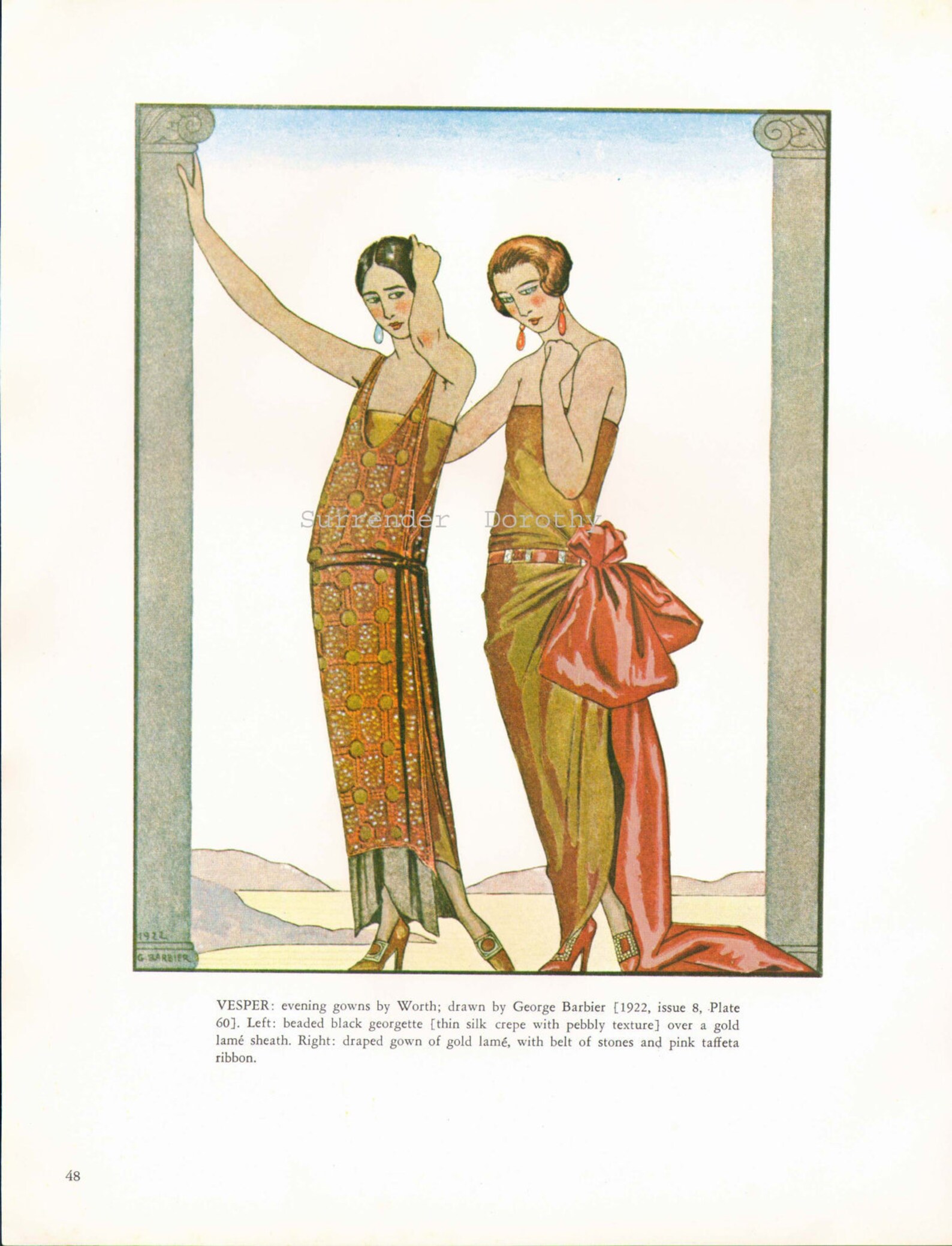 French Flapper Evening Fashions Belle Epoque Era Roaring - Etsy