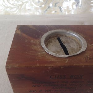 Cuss Box Bank Tourist-ware Paradise California Souvenir 1960s Toy Swear ...