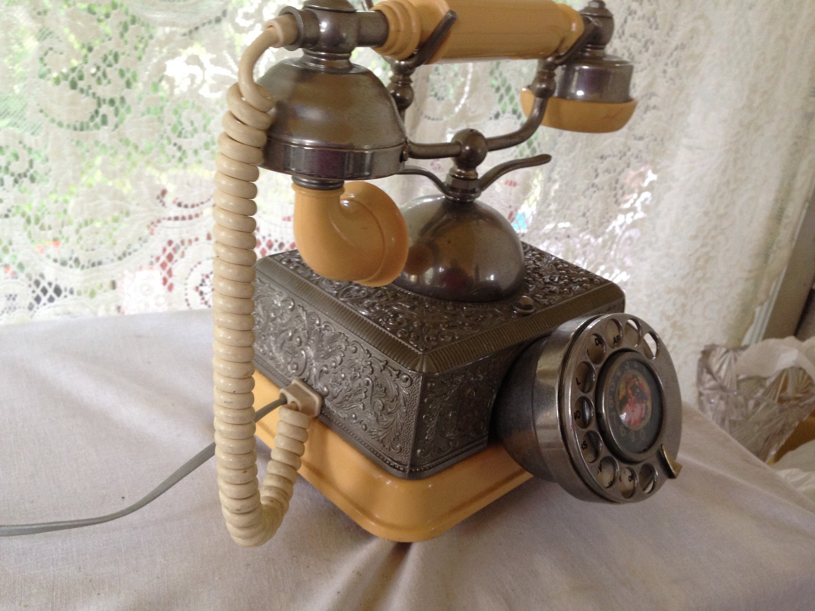Telephone Princess Style Rotary Dial French Provincial Vintage - Etsy