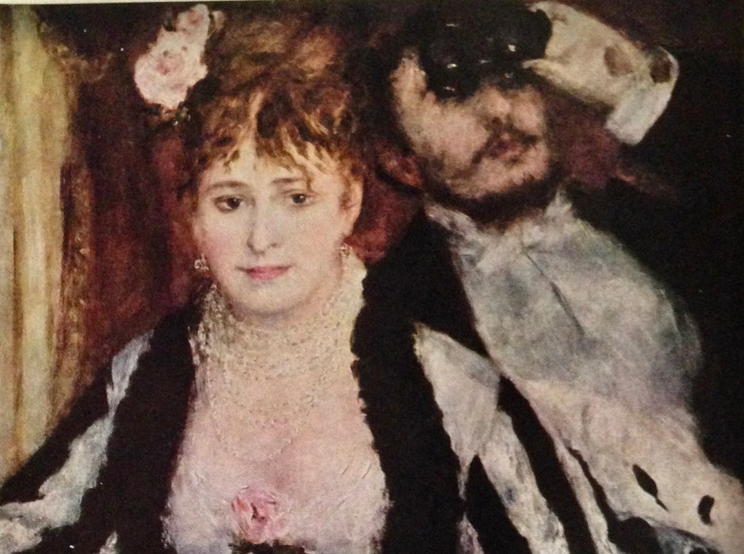 La Loge by Renoir Art Masters Color Lithograph Vintage Poster to Frame ...