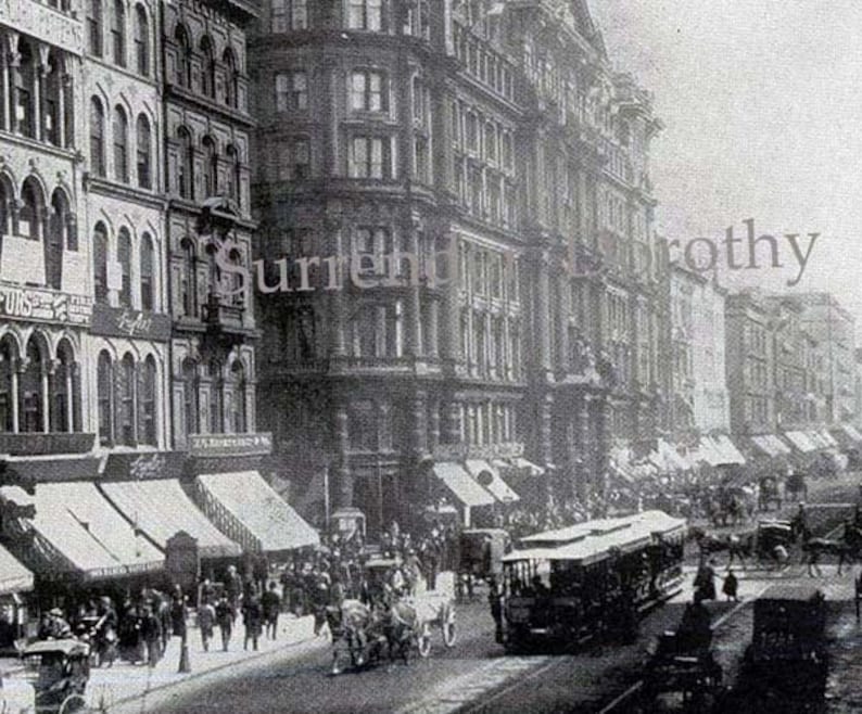 Chicago Illinois State Street USA 1890 Vintage Victorian - Etsy