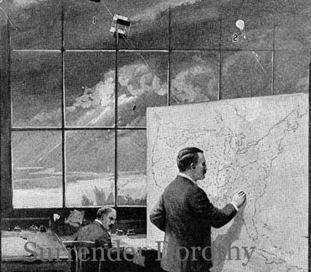 Predicting the Weather With Balloons and Kites 1928 Vintage Science and ...