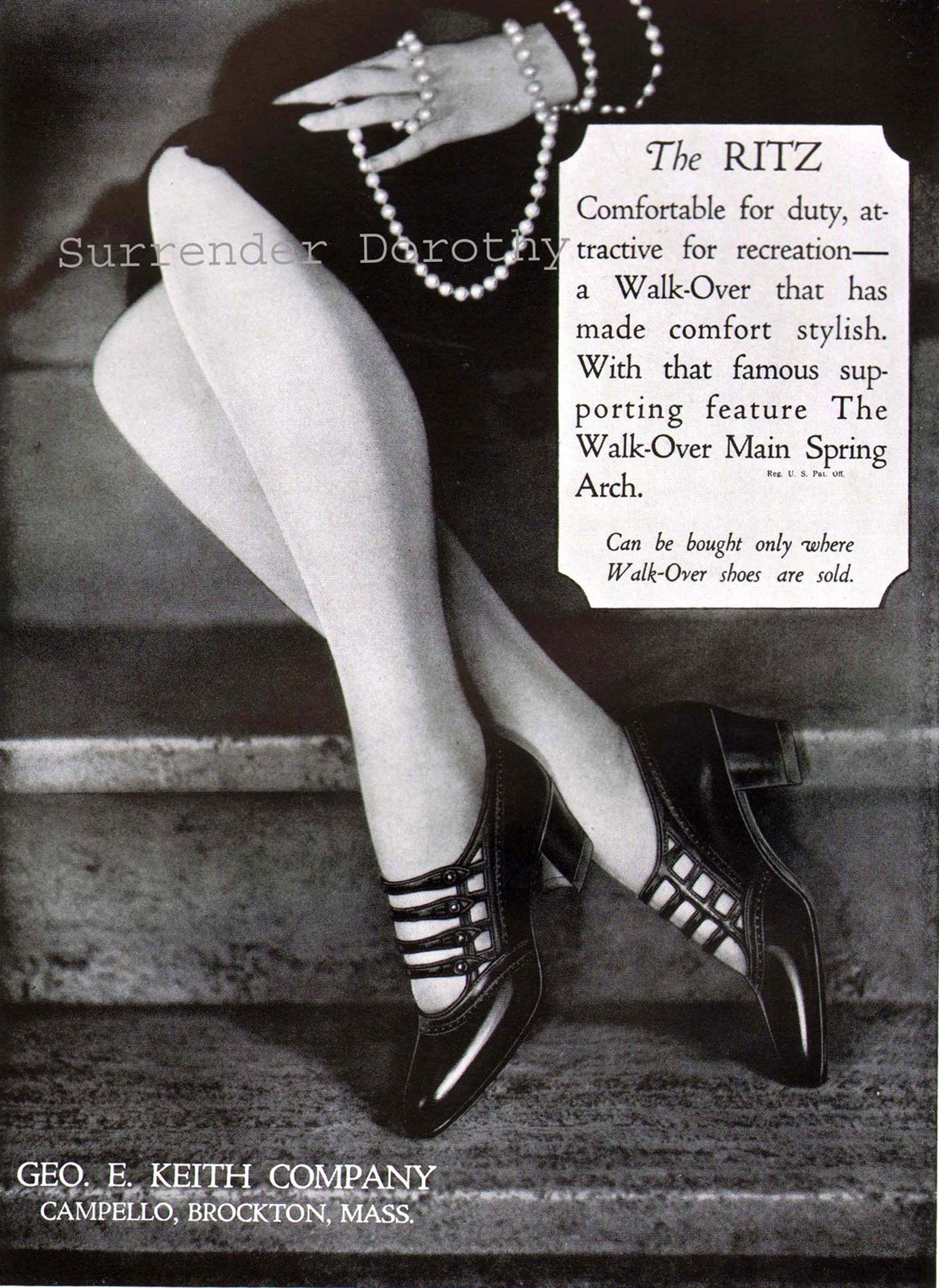 Ritz Shoe Fashions Flapper Girls Roaring Twenties Vintage Art Deco USA ...