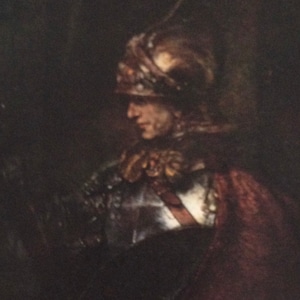 Man in Armor by Rembrandt Art Masters Color Lithograph Vintage Poster ...