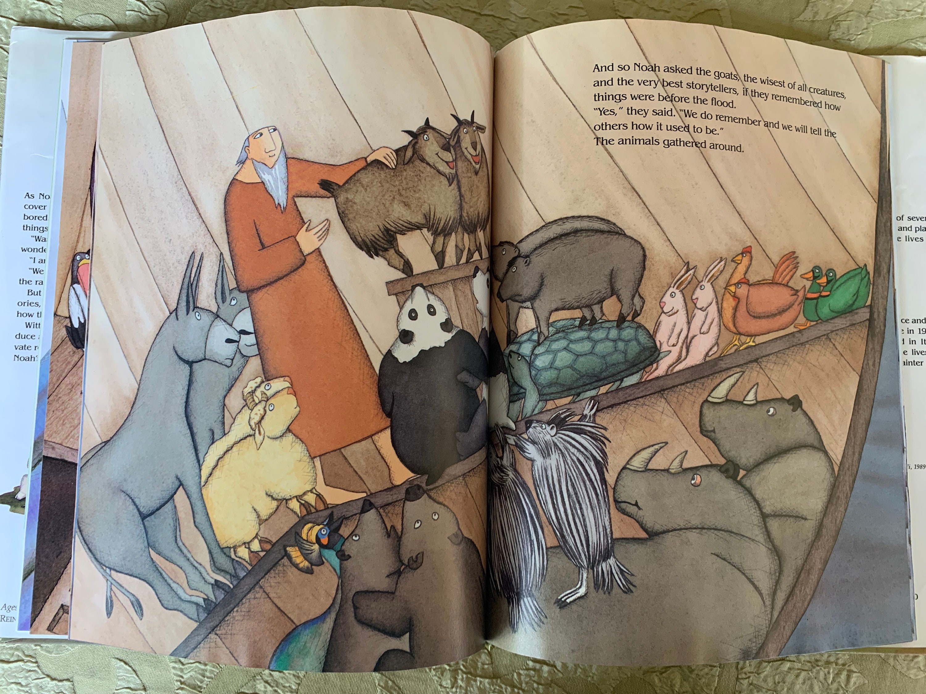 Inside Noah's Ark Laura Fischetto First Edition 1989 Children's Picture ...
