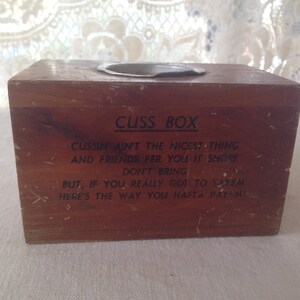 Cuss Box Bank Tourist-ware Paradise California Souvenir 1960s Toy Swear ...
