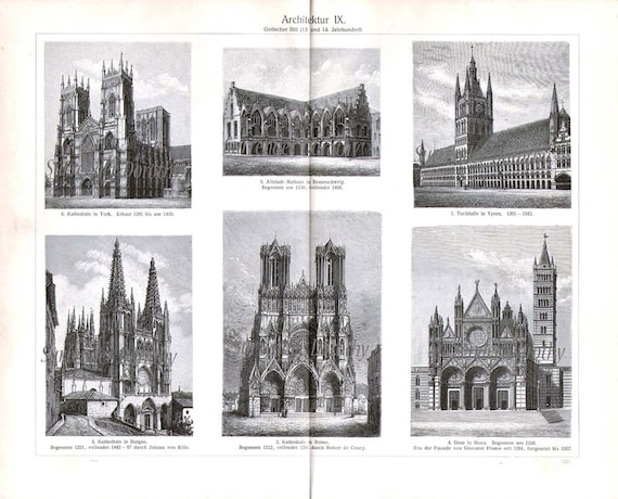 Gothic Church Drawing