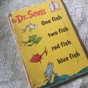 One Fish Two Fish Dr. Seuss First Edition Illustrated 1960 Hardcover ...