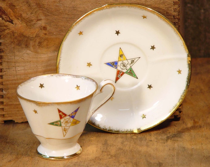 1960s OES Eastern Star Teacup and Saucer - Etsy