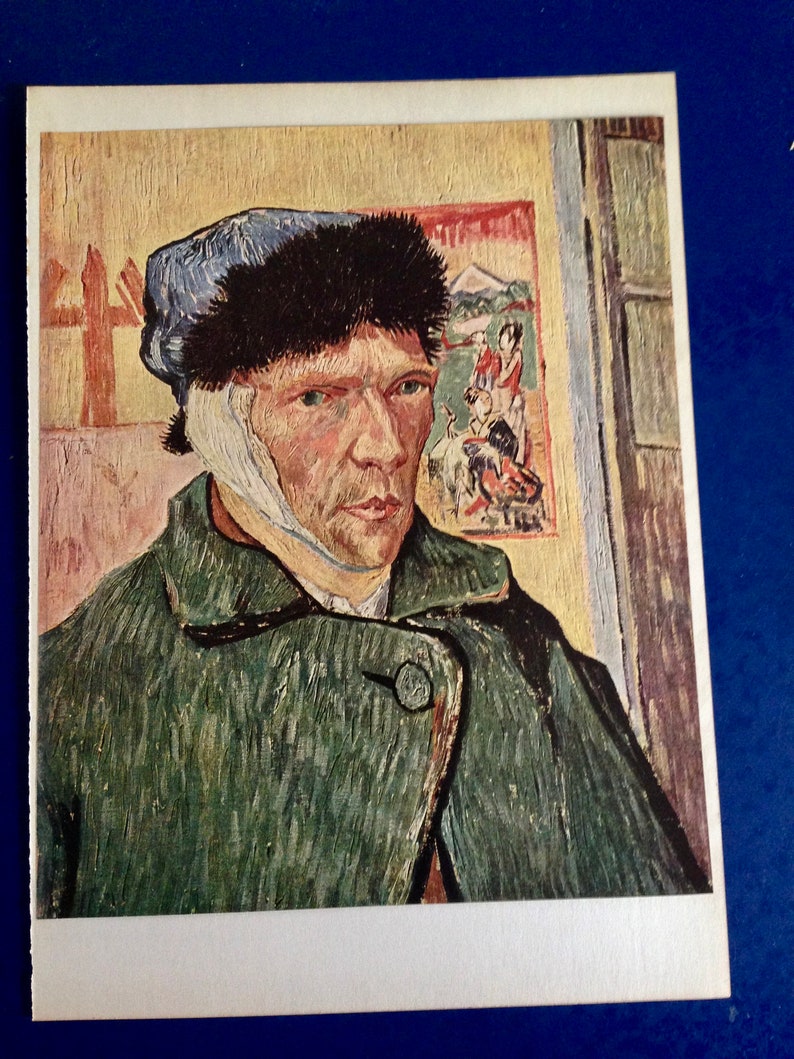 Van Gogh Self Portrait With Bandaged Ear Art Masters Color Lithograph ...