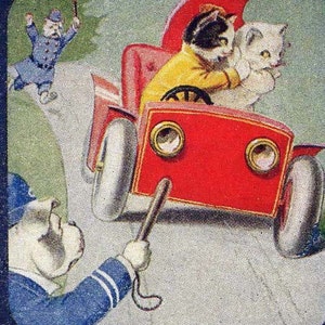 Cats at the Movies Culmer Barnes Original 1920s Comic Strip Lithograph ...