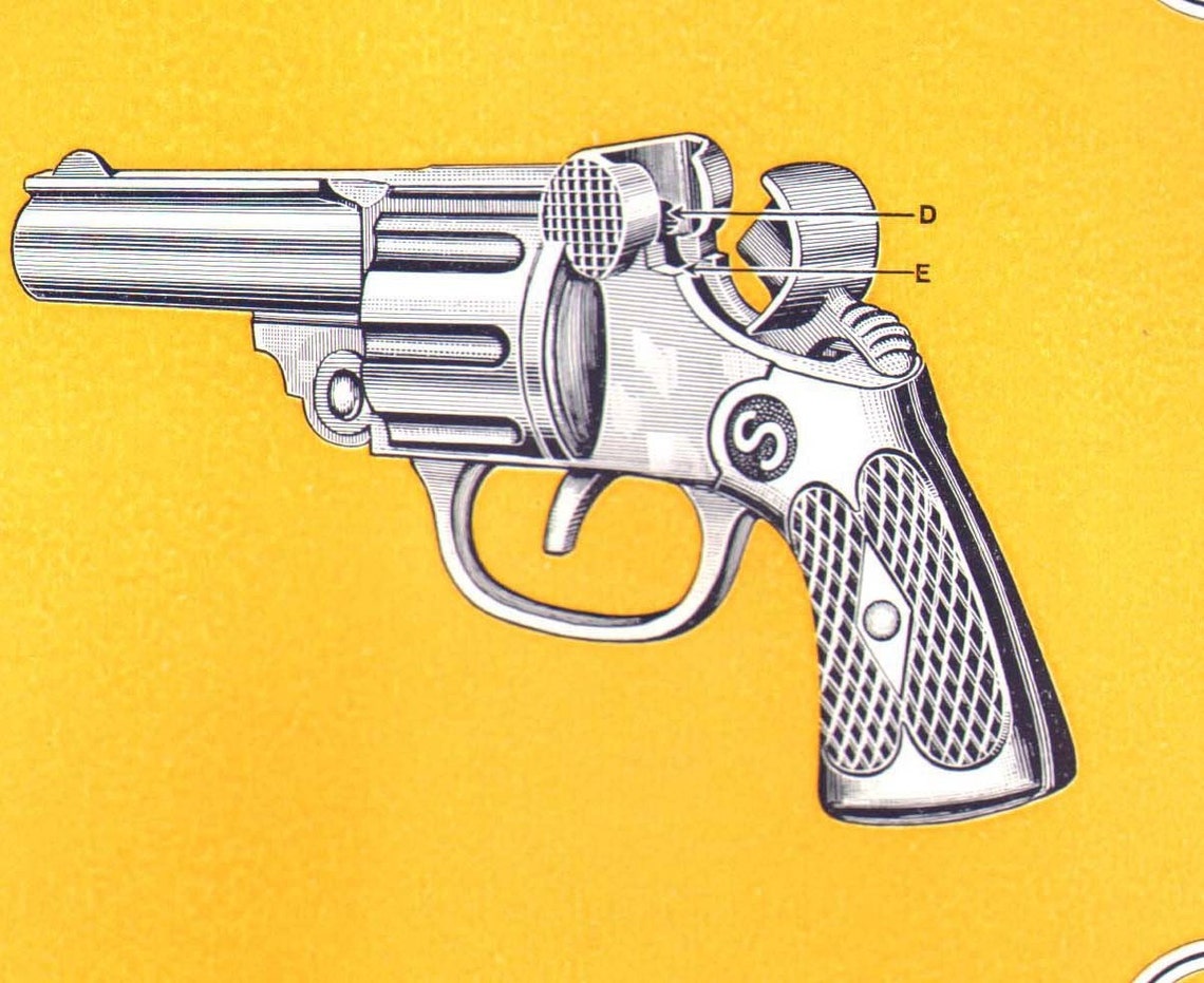 Toy Cap Guns 1920s Vintage Engraved Advertisement Print to Frame - Etsy