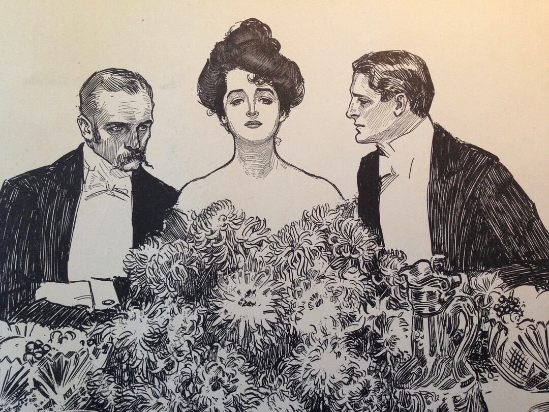 Charles Dana Gibson Retirement 1906 Gibson Girls Vintage Edwardian Era ...