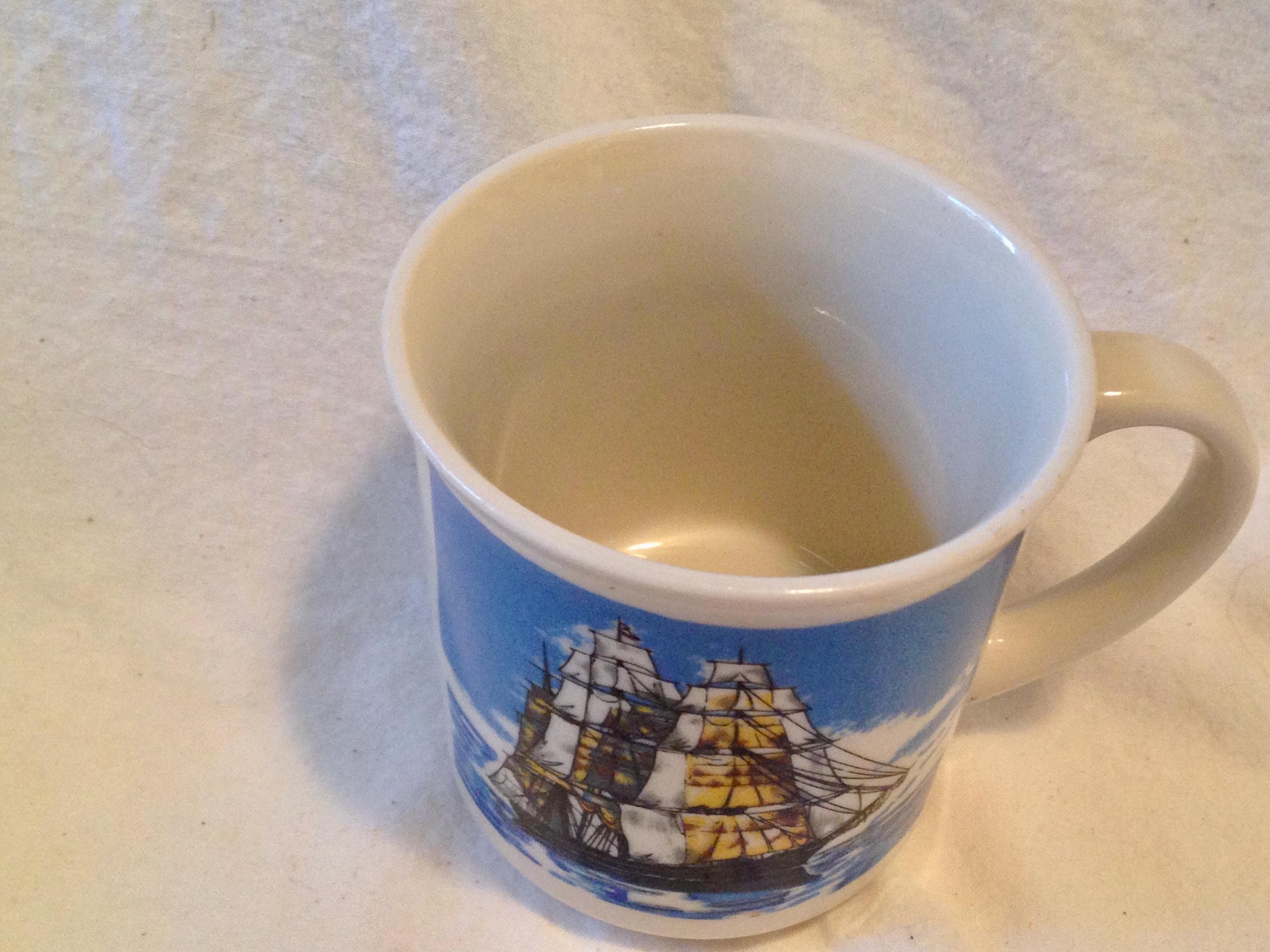 Clipper Ship Cutty Sark Vintage 1980s Coffee Mug Cup Vintage Kitchen ...