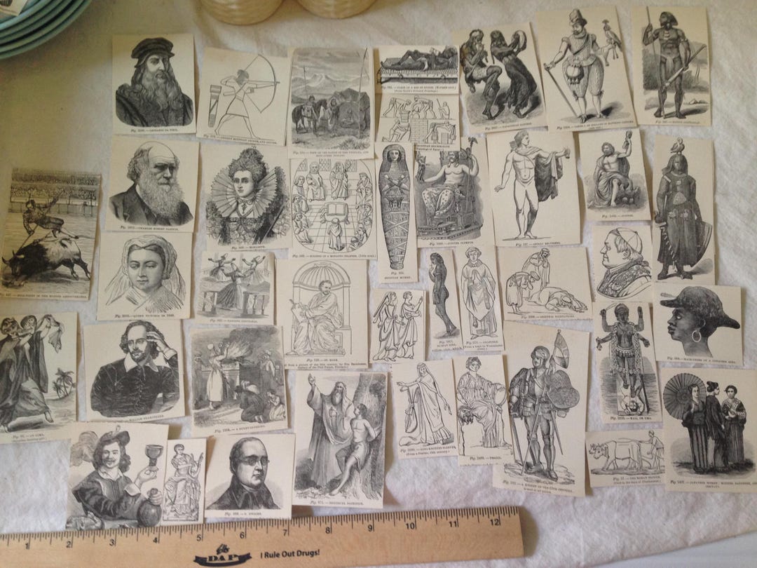 People Human Scrap Book Vintage Clipart 1910 Antique Natural History ...