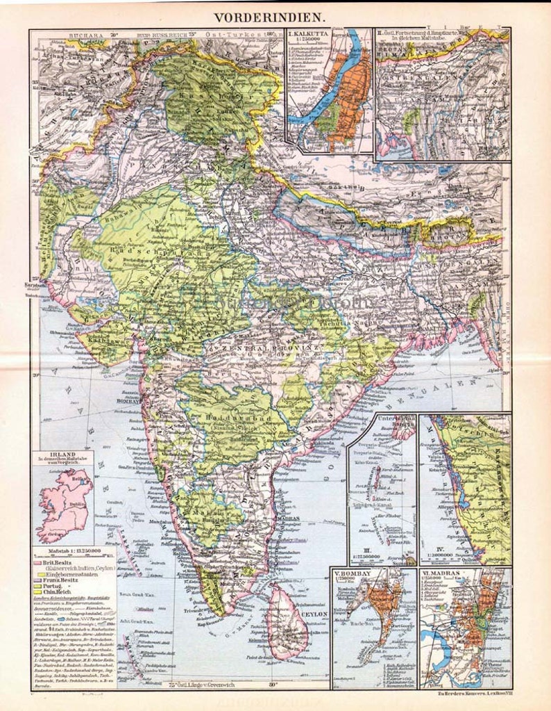 India Map Bombay Madras Calcutta 1901 Vintage Edwardian Steel - Etsy ... India Map Bombay Madras Calcutta 1901 Vintage Edwardian Steel - Etsy ...