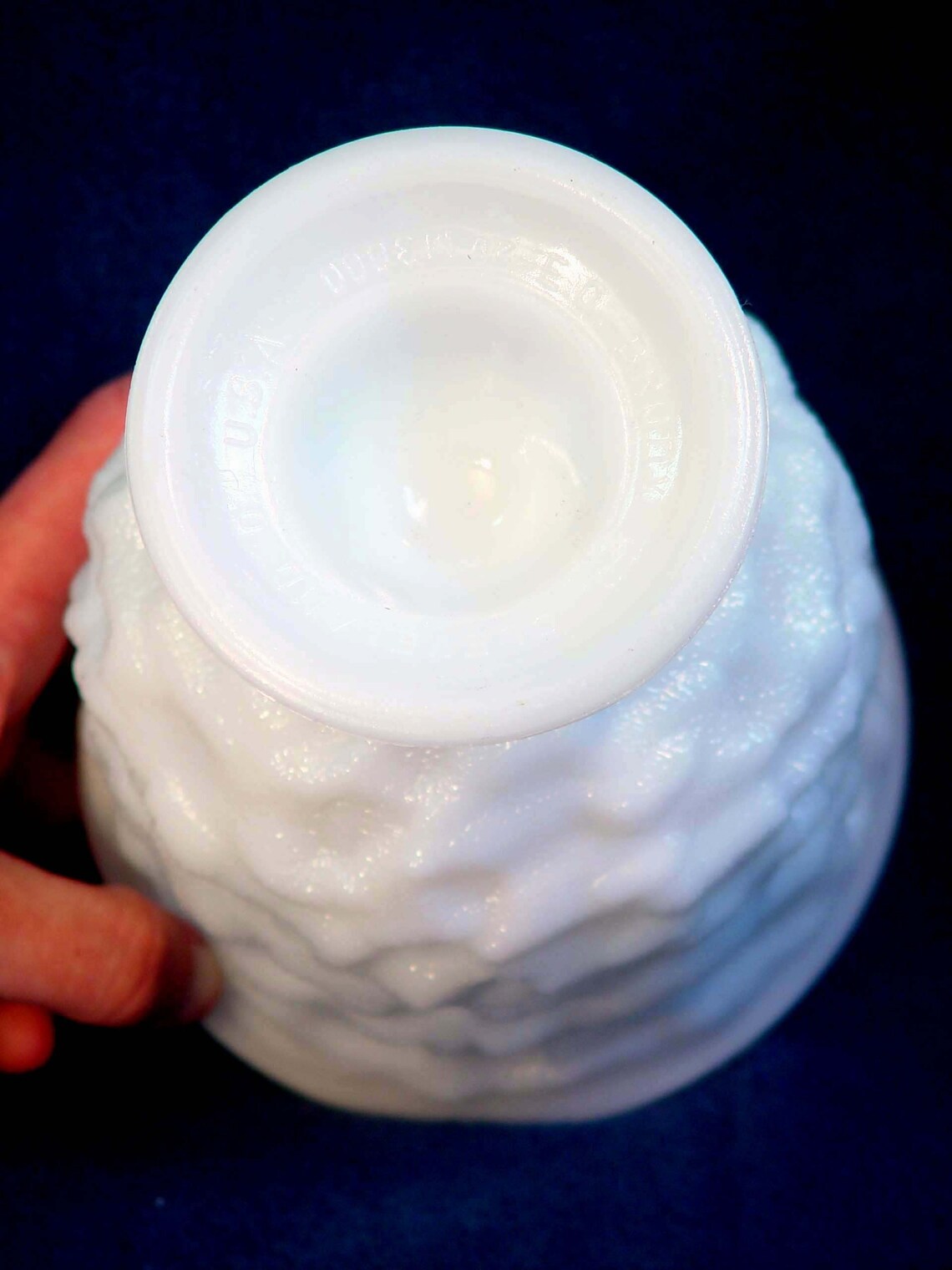 Milk Glass Footed Compote Bumpy Vase Brody 1960s Mid Century - Etsy