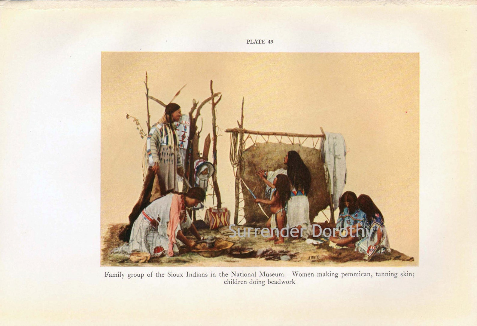 Sioux Indian Family Native American Cultural Anthropology 1927 - Etsy