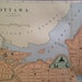 Ottawa Canada Map 1890 Vintage Victorian Antique Copper Engraving City ...