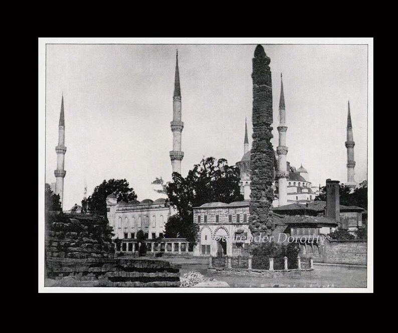 Sultan Ahmed Mosque Constantinople Turkey 1890 Rotogravure - Etsy