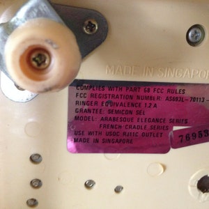 Telephone Princess Style Rotary Dial French Provincial Vintage 1970s ...