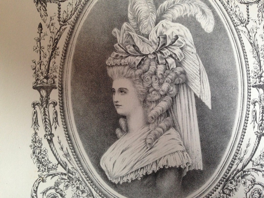 Lady of the Court Royal Courtesan Louis XVI 1899 Antique Hairstyle ...