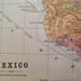 Mexico Map Antique Copper Engraved North American Cartography 1880 ...