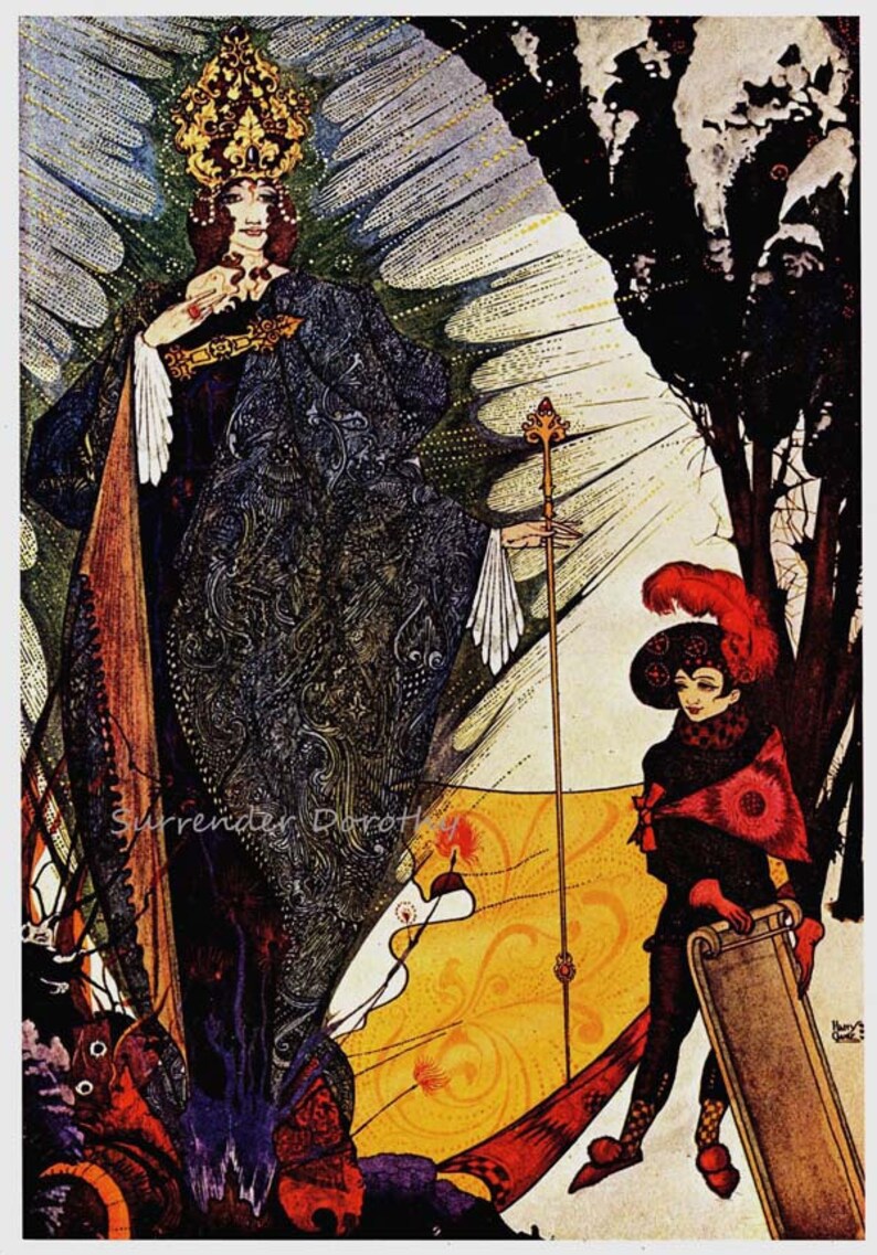 Kay & Snow Queen Edmund Dulac Hans Christian Anderson - Etsy