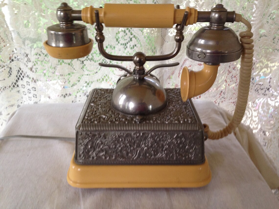 Telephone Princess Style Rotary Dial French Provincial Vintage - Etsy