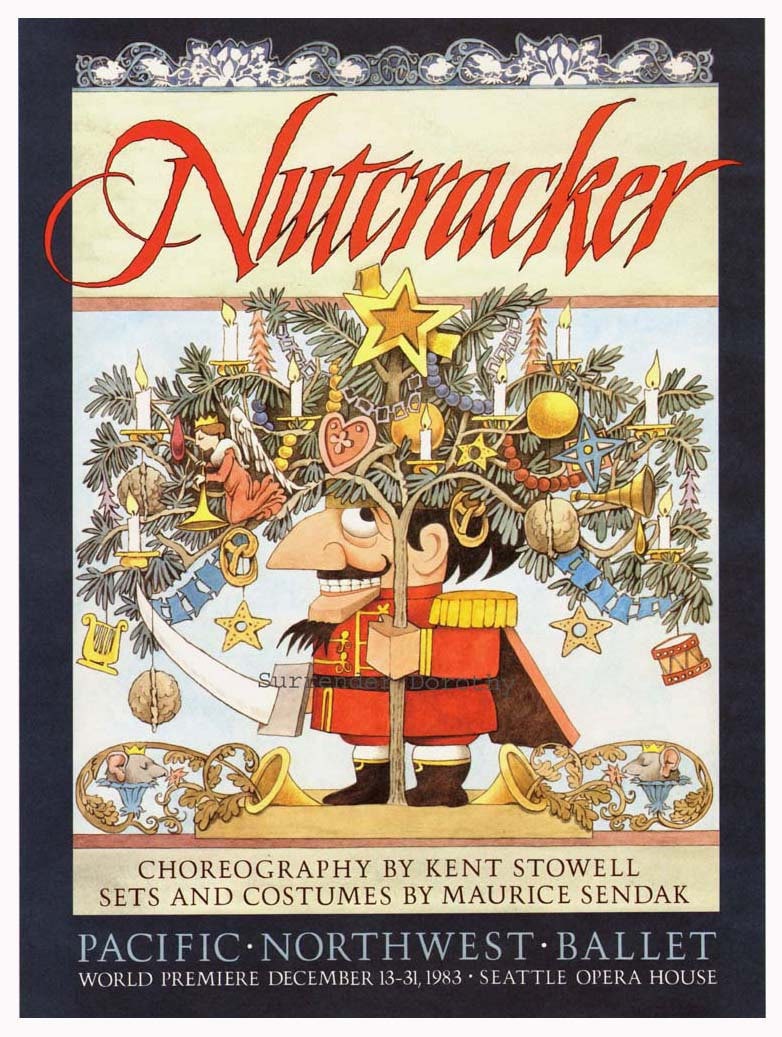 Nutcracker Ballet Christmas Celebration Maurice Sendak Vintage Original ...