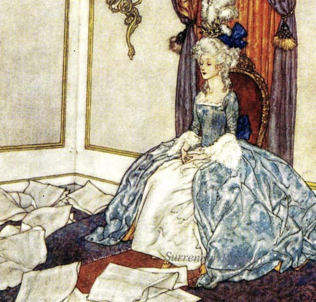 Messy Princess Snow Queen Edmund Dulac Hans Andersen Vintage Children's ...