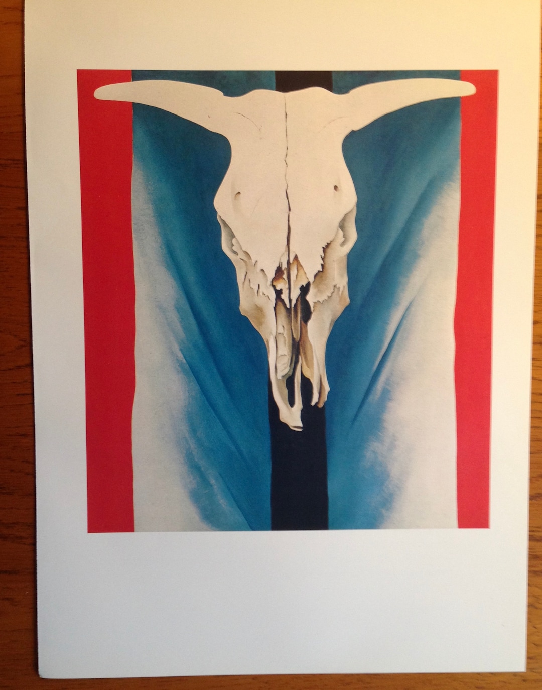 Georgia O'keefe Cow's Skull Red White and Blue 1931 Southwest Color ...