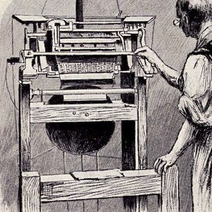 How Knitting Machines Work Early Invention Vintage Illustration to ...