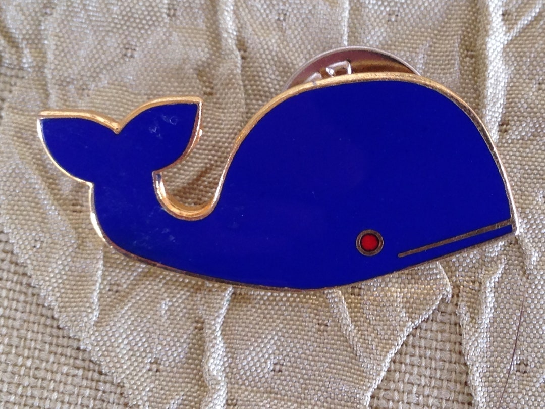 Blue Whale Tie Tack Lapel Pin Cloisonne - Etsy