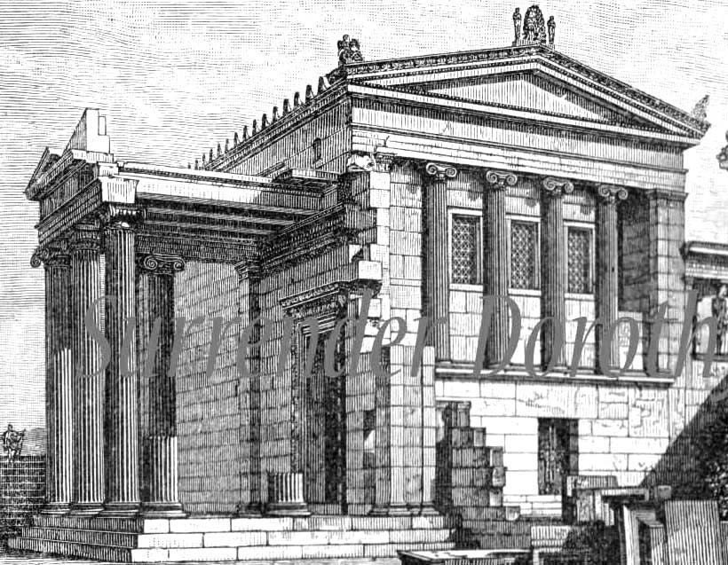 Ancient Greek Architecture Sketches