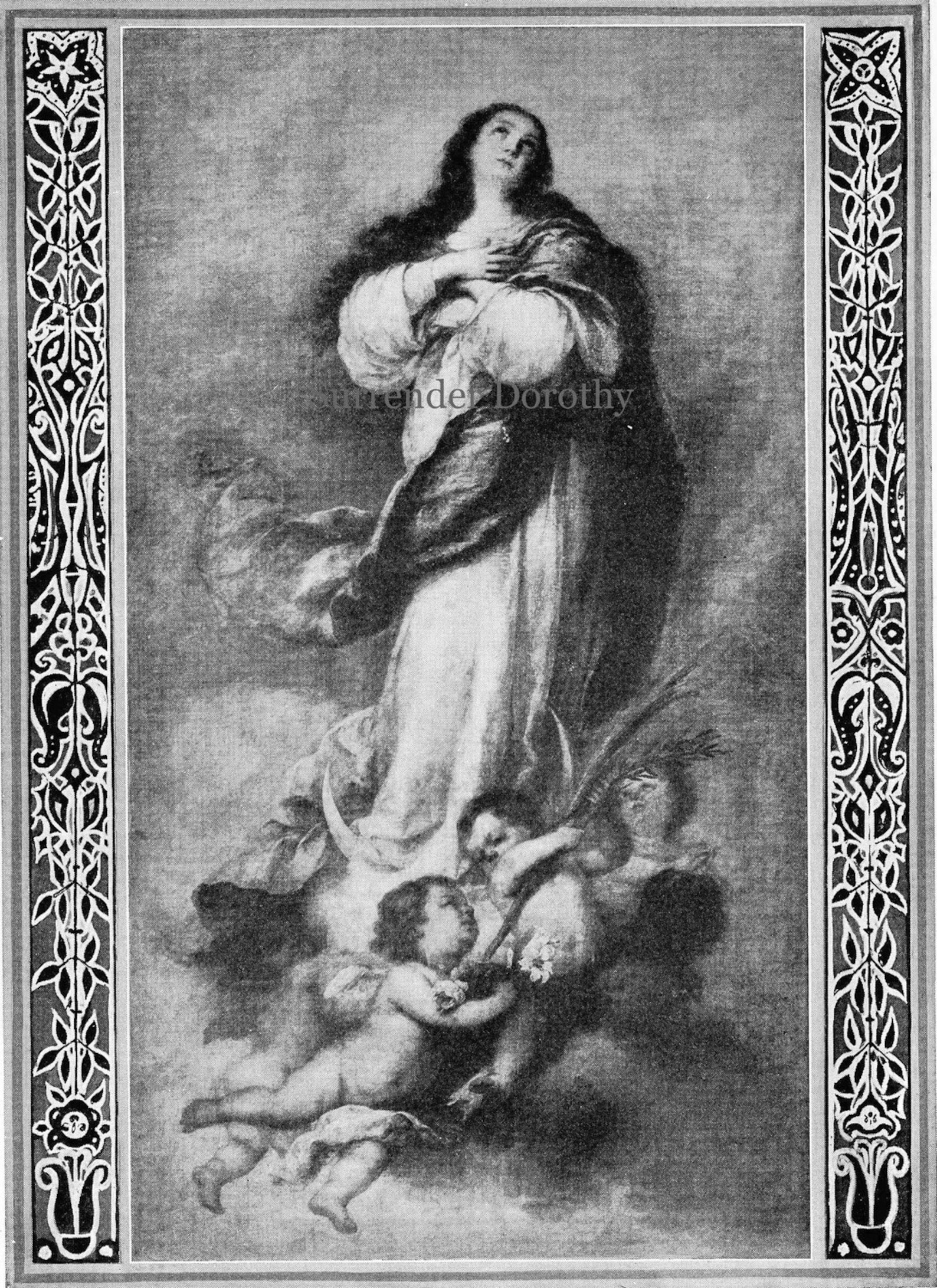 Immaculate Conception Murillo Virgin Mary 1928 Frameable - Etsy